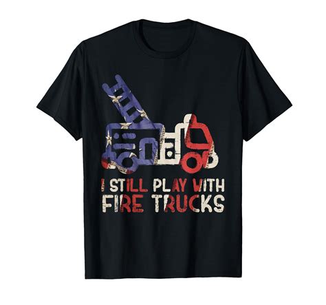 Funny Firefighter Fire Truck Design T Shirt For Fireman T And