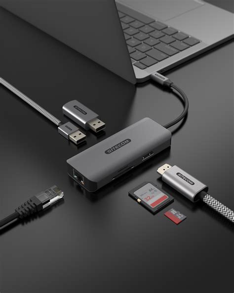 Sitecom 6 In 1 USB C LAN Multiport Adapter