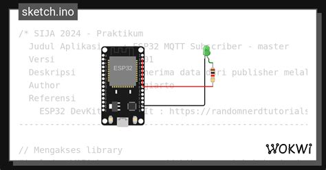 30 2024 Sija Iot Lkpd Esp32 Mqtt Node Red Subscribe Led Copy Wokwi