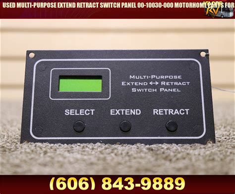 Rv Components Used Multi Purpose Extend Retract Switch Panel 00 10030