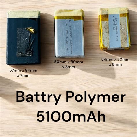 Jual Termurah Batre Baterai Batrai Polymer Polimer Lithium Original Mah Termurah