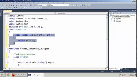 Create Implement Delegate In Cnet Tamil Youtube