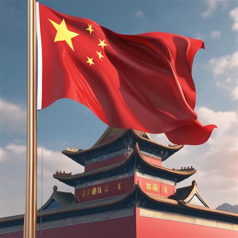 Premium Ai Image Chinese Flag