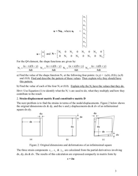 Solved Assignment 1 Interpolation And Shape Functions For