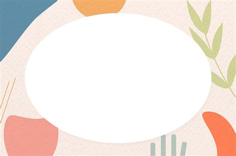 Abstract Botanical Frame Template Vector Premium Vector Rawpixel