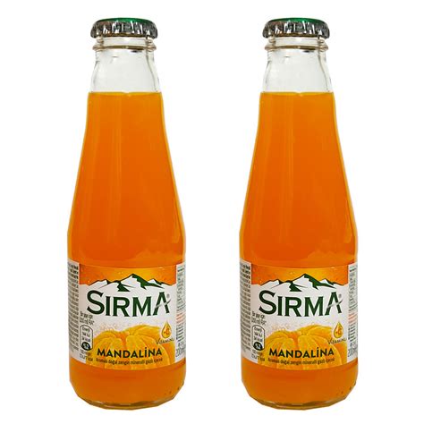 قیمت و خرید آبمیوه گازدار نارنگی با ویتامین سی سیرما 200 میلی لیتر بسته 2 عددی