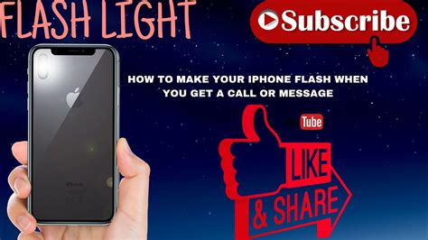 How To Make Your IPhone Flash When You Get A Call Or Message YouTube