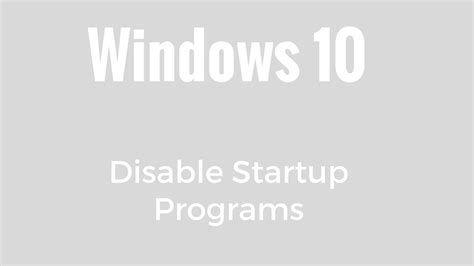 Windows Tips And Tricks How To Disable Startup Programs Windows Artofit