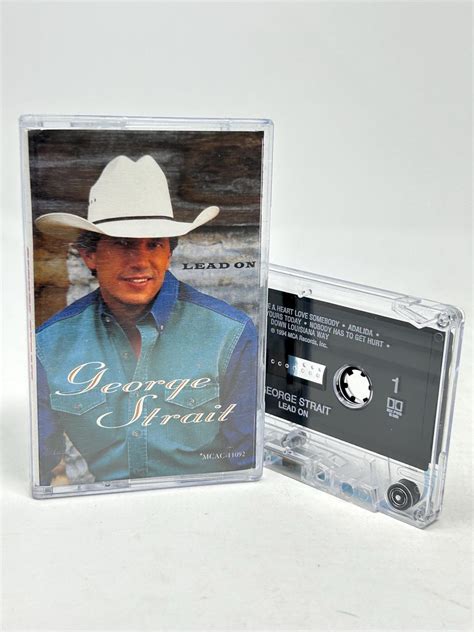 George Strait Lead On Vintage Cassette Tape With New Case Etsy
