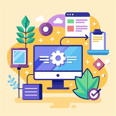 Digital Marketing Vector Illustration Data Analysis And Web Management Premium Ai Generated Vector