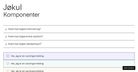 All Components Codesandbox