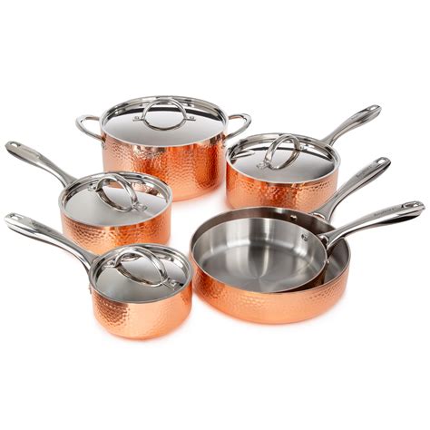 Berghoff Vintage 10pc Tri Ply Copper 1810 Stainless Steel