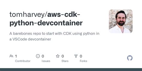 Github Tomharveyaws Cdk Python Devcontainer A Barebones Repo To Start With Cdk Using Python