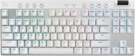 לקנות מקלדת גיימינג אלחוטית Logitech G Pro X Tkl Lightspeed עם מקשי Tactile צבע לבן Tim