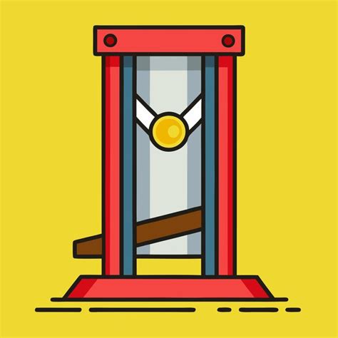 Guillotine Icon Clipart Vector Art And Illustration Premium Ai