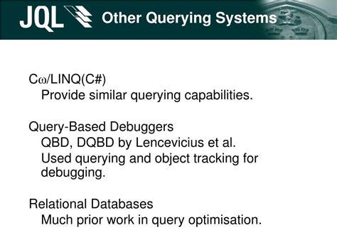 Ppt Jql The Java Query Language Powerpoint Presentation Free