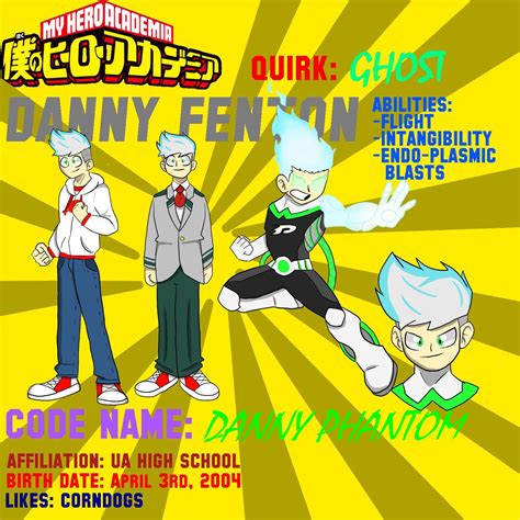 If Danny Phantom Were In The Bnha Universe Art By Me R