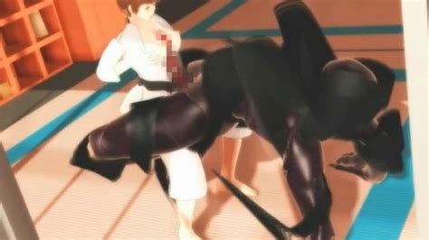 Anime Karate Babe Gagging On A Massive Dick In 3d Porn Videos