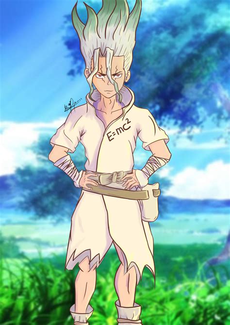 Fan Art Senku Dr Stone Domestika