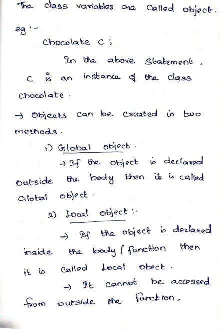 Object Oriented Programming Language Concepts Handwritten Notes Pdf Shop Handwritten Notes Shn