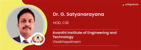 Avanthi Institute Of Engineering And Technology Dr G Satyanarayana Hod Cse