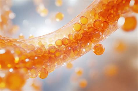 Cellular Anatomy Cholesterol And Lipid Bilayer Structure Stock