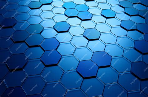 Premium Photo Abstract 3d Rendering Of Surface With Hexagons