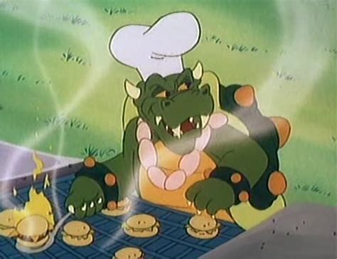 Super Mario Facts On Twitter King Koopa Grills Burgers For His Troopas