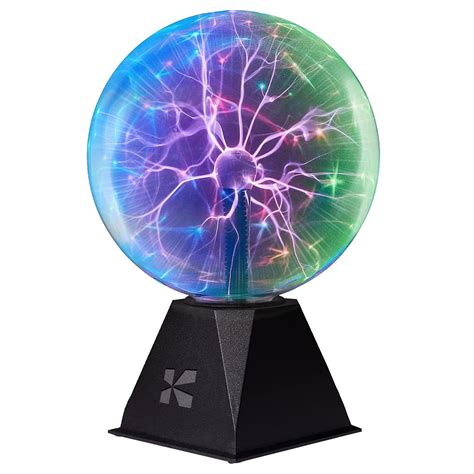 Katzco Colorful Plasma Ball 8 Inch Static Electricity