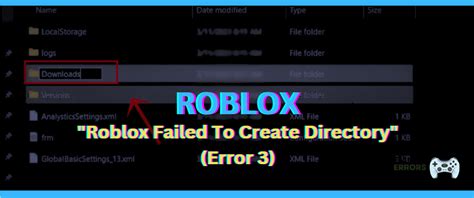 Roblox Failed To Create Directory Error 3 By Gamerhike Medium