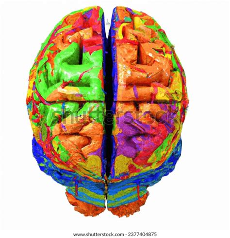 Structure Cerebral Cortex Divisions Lobes Each Ai Generated Image
