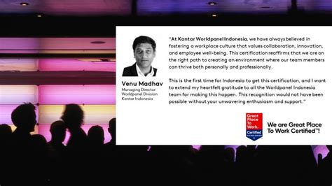 Venu Madhav On Linkedin Greatplacetoworkcertified Kantarworldpanel