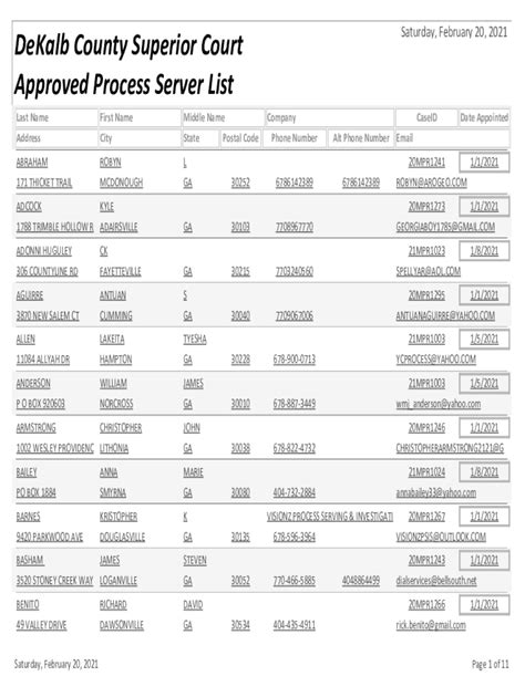 Fillable Online Dekalb County Process Server Application Fax Email Print Pdffiller