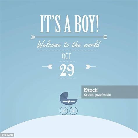 그것은 베이비 샤워를위한 소년 초대장입니다 빈티지 클래식 아들이예요에 대한 스톡 벡터 아트 및 기타 이미지 아들이예요 벡터