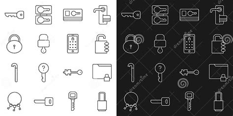 Set Line Lock Folder And Lock Safe Combination Key Card Key And