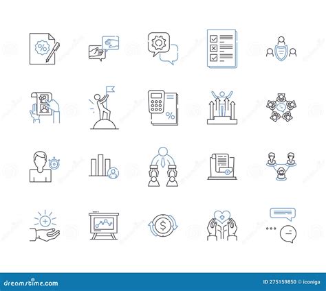 Assessment Management Outline Icons Collection Assessment Management