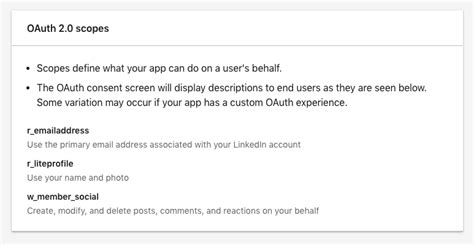 Oauth Unauthorized Scope Error In LinkedIn OAuth Authentication Stack Overflow