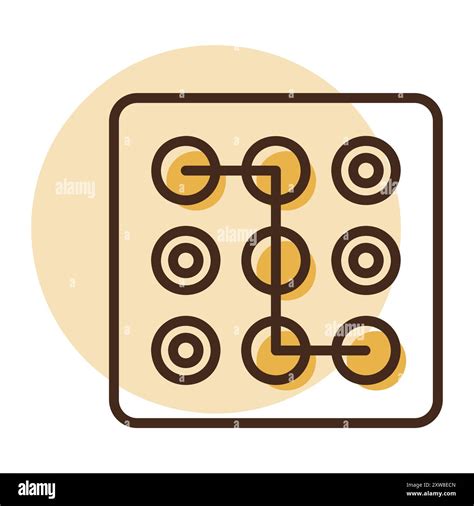 Lock Pattern Vector Icon Hand Entering Smartphone Password Symbol