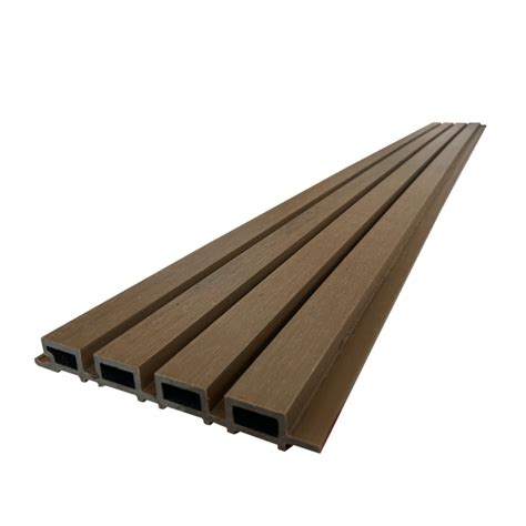 Slatted Composite Cladding Wall Panel Teak 4m