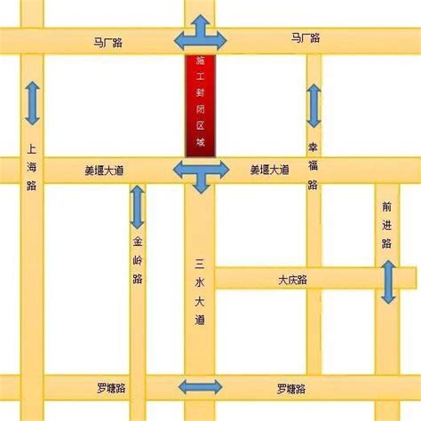 限制通行姜堰这条路将封闭施工 大道 马厂 路南