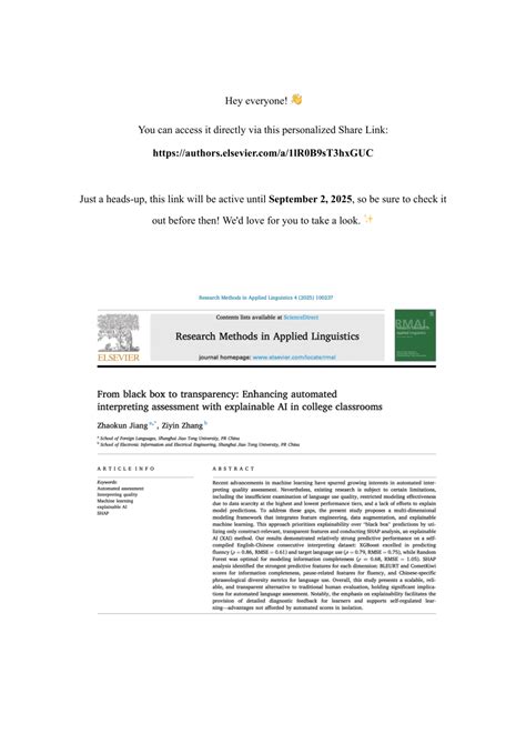 Pdf From Black Box To Transparency Enhancing Automated Interpreting Assessment With