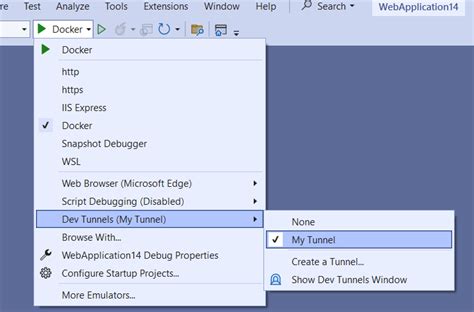 Debug Applications Using Visual Studio Dev Tunnels
