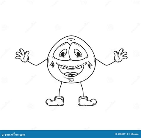 Schizzo Dellemoticon Di Risata Illustrazione Di Stock Illustrazione Di Illustrazione