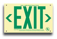 UL Plastic Exit Sign Double Sided SKU EXIT