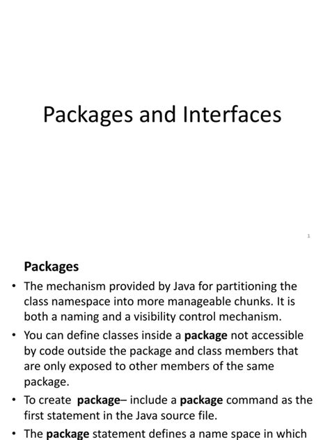 7packages And Interfaces Pdf Class Computer Programming Method