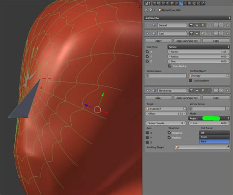 Modifiers How To Unwrap My Net To Mesh With Shrinkwrap Blender Stack Exchange