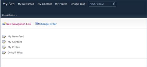 Customizing Sharepoint 2010 My Sites Navigation Sd Times