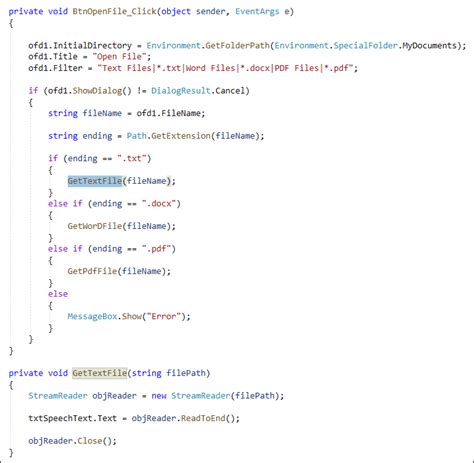 Open A Text File For A Speech Program