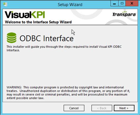Install And Configure Odbc Interface Transpara