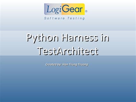 Python Harness Fundamental Ppt